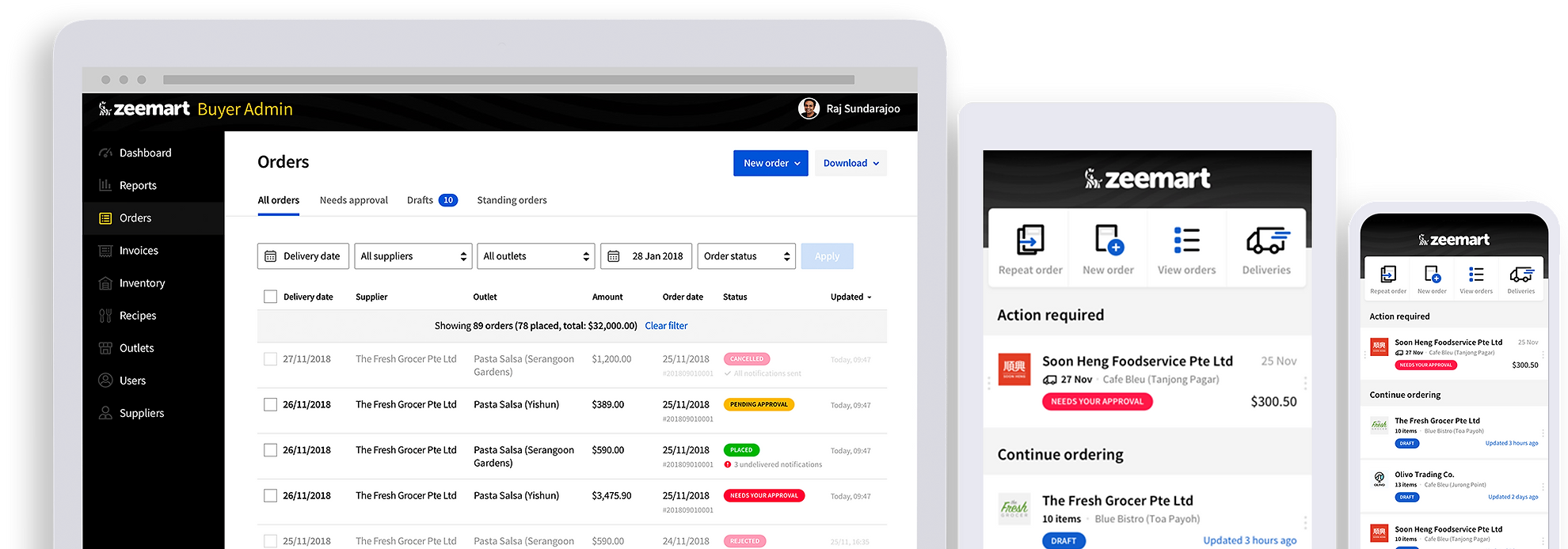 OrderUp! - Zeemart Integration